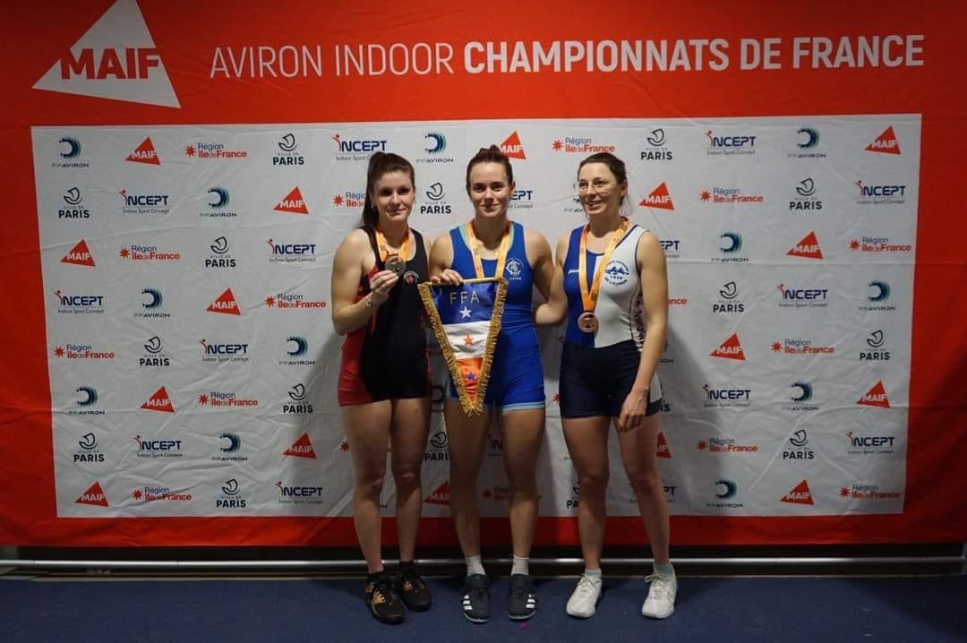 Championnats de France Indoor 2024, 5 médailles pour le CAL ! - AvironLyon